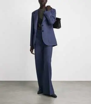 Victoria Beckham Alina Tailored Wide Leg Trousers