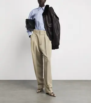 Victoria Beckham Pleated Tailored Trousers