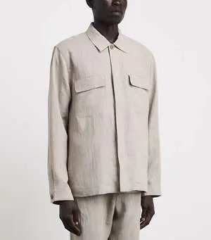 Sunspel Linen Overshirt