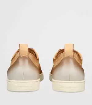 Santoni Nubuck Leather Sneakers
