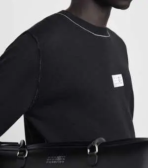 MAISON MARGIELA Virgin Wool-blend Numeric Tab Sweater