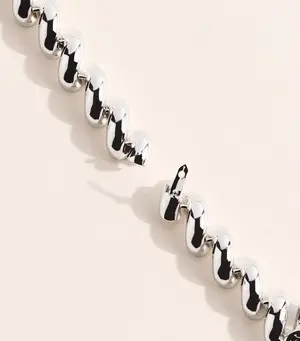 Eddie Borgo Plated Torsade Chain Necklace - Silver