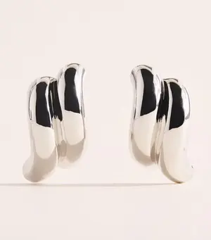 Eddie Borgo Plated Torsade Stud Earrings - Silver