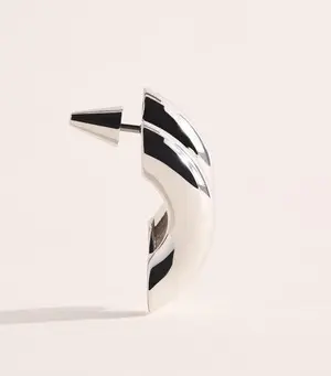 Eddie Borgo Plated Torsade Stud Earrings - Silver