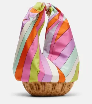 Emilio Pucci Picnic Iride" Silk Top-handle Bag
