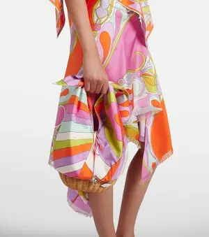 Emilio Pucci Picnic Iride" Silk Top-handle Bag