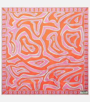 Emilio Pucci Labirinto Silk Twill Scarf - Multicoloured