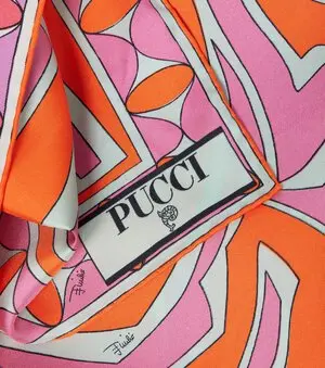 Emilio Pucci Labirinto Silk Twill Scarf - Multicoloured