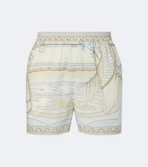TORY BURCH Printed Cotton Shorts