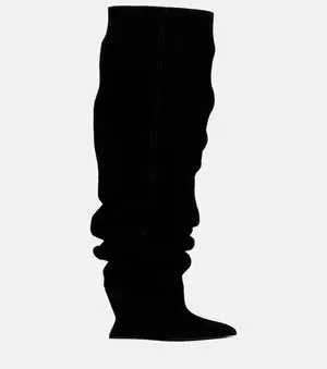 Balmain Suede Over-the-knee Boots