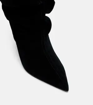Balmain Suede Over-the-knee Boots