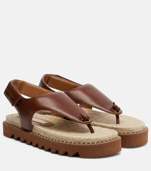 Stella McCartney Gaia Thong Sandals - Brown