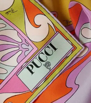 Emilio Pucci Soleil Silk Twill Scarf - Multicoloured