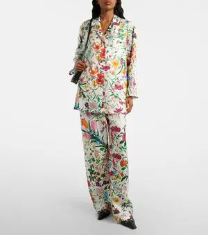 Gucci Flora Silk Twill Shirt