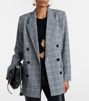 Isabel Marant Étoile Prince Of Wales Check Wool-blend Jacket