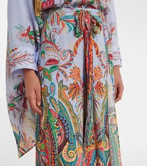 Etro Paisley Print Wide-leg Trousers