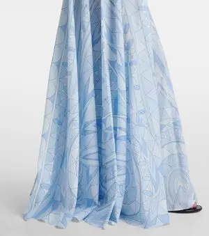 Emilio Pucci Angoli Cotton Maxi Skirt