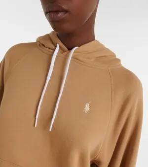 Polo Ralph Lauren Cotton-blend Jersey Hoodie - Beige