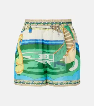 Tory Burch Printed Cotton Shorts - Multicoloured