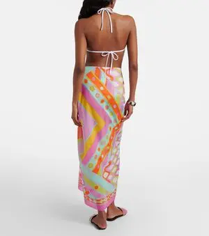 Emilio Pucci Vivara Cotton Beach Cover-up