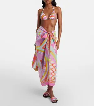 Emilio Pucci Vivara Cotton Beach Cover-up