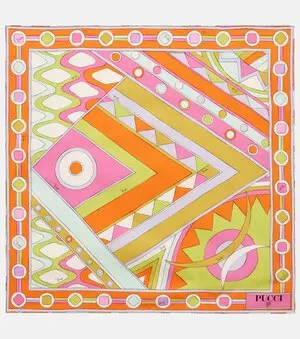 Emilio Pucci Vivara Silk Twill Scarf - Multicoloured