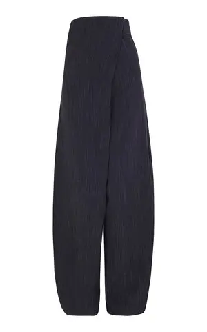 CORTANA Marina High-rise Barrel-leg Pants - Grey