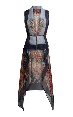 Etro Printed Silk Foulard Waistcoat - Multi