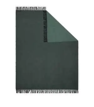 BEGG X CO Cashmere Arran Reversible Throw - Green