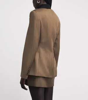 Camilla And Marc Wool-blend Collarless Blazer