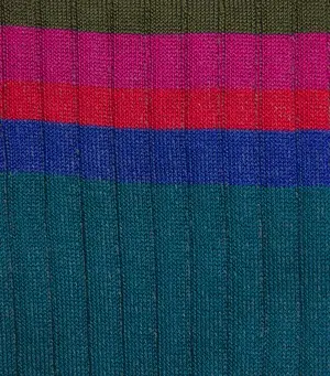 Paul Smith Ribbed Stripe Crew Socks
