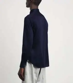 Corneliani Cotton Twill Long-sleeve Shirt