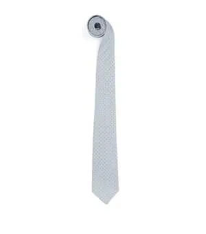 Canali Silk Medallion Print Neck Tie - Blue