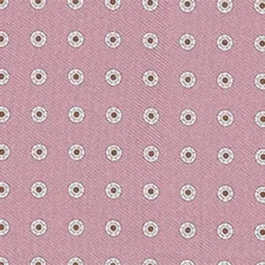 Canali Silk Medallion Print Pocket Square - Pink