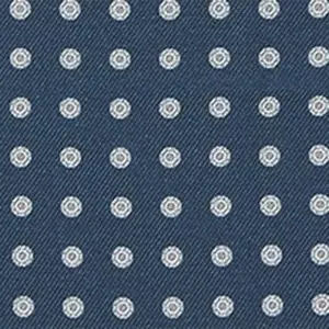 Canali Silk Medallion Print Pocket Square - Brown