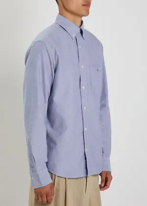 Gant Logo-embroidered Cotton Oxford Shirt