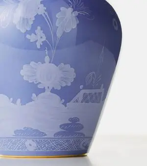 GINORI 1735 Oriente Italiano Ming Porcelain Vase - Blue