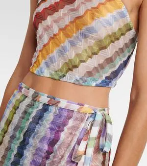 Missoni Halterneck Crop Top - Multicoloured