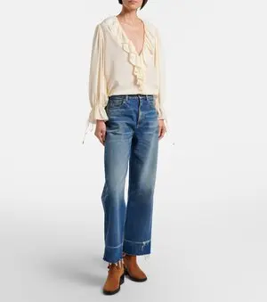 Chloé Suede Biker Boots