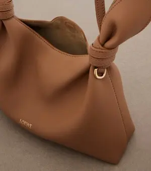 Loewe Scarf Mini Leather Shoulder Bag - Brown