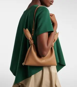 Loewe Scarf Mini Leather Shoulder Bag - Brown