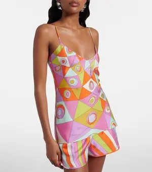 Emilio Pucci Occhi" Silk Twill Camisole