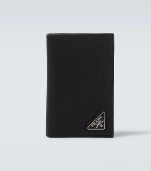 Prada Saffiano Leather Card Holder - Black