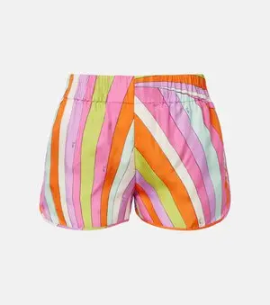 Emilio Pucci Iride Silk Twill Shorts - Multicoloured