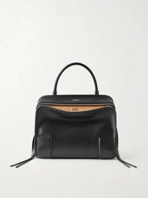 Loewe Amazona Medium Leather Shoulder Bag - Black