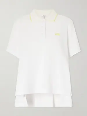 Loewe Cotton Piqué Polo Shirt - White