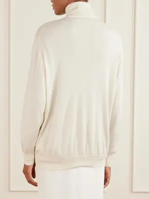 THE ROW Orly Cashmere And Silk-blend Turtleneck