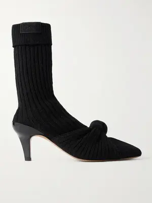Chloé Knotted Knit Boots