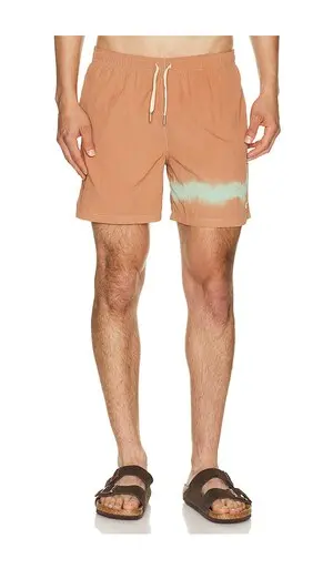 BATHER Madder Blue Overdyed Swim Trunks - Multi