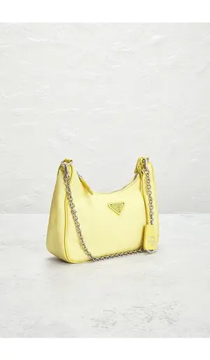 FWRD RENEW Prada Re-edition 2005 Re-nylon Shoulder Bag - Yellow